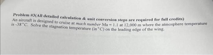 Solved Problem \#3(All detailed calculation \& unit | Chegg.com