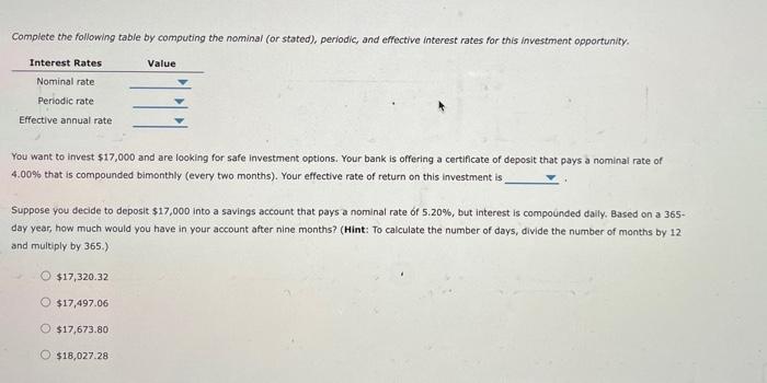 Solved 4. 12The number of compounding periods in one year is | Chegg.com