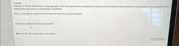 Solved (5 points) Suppose you have selected a random sample | Chegg.com