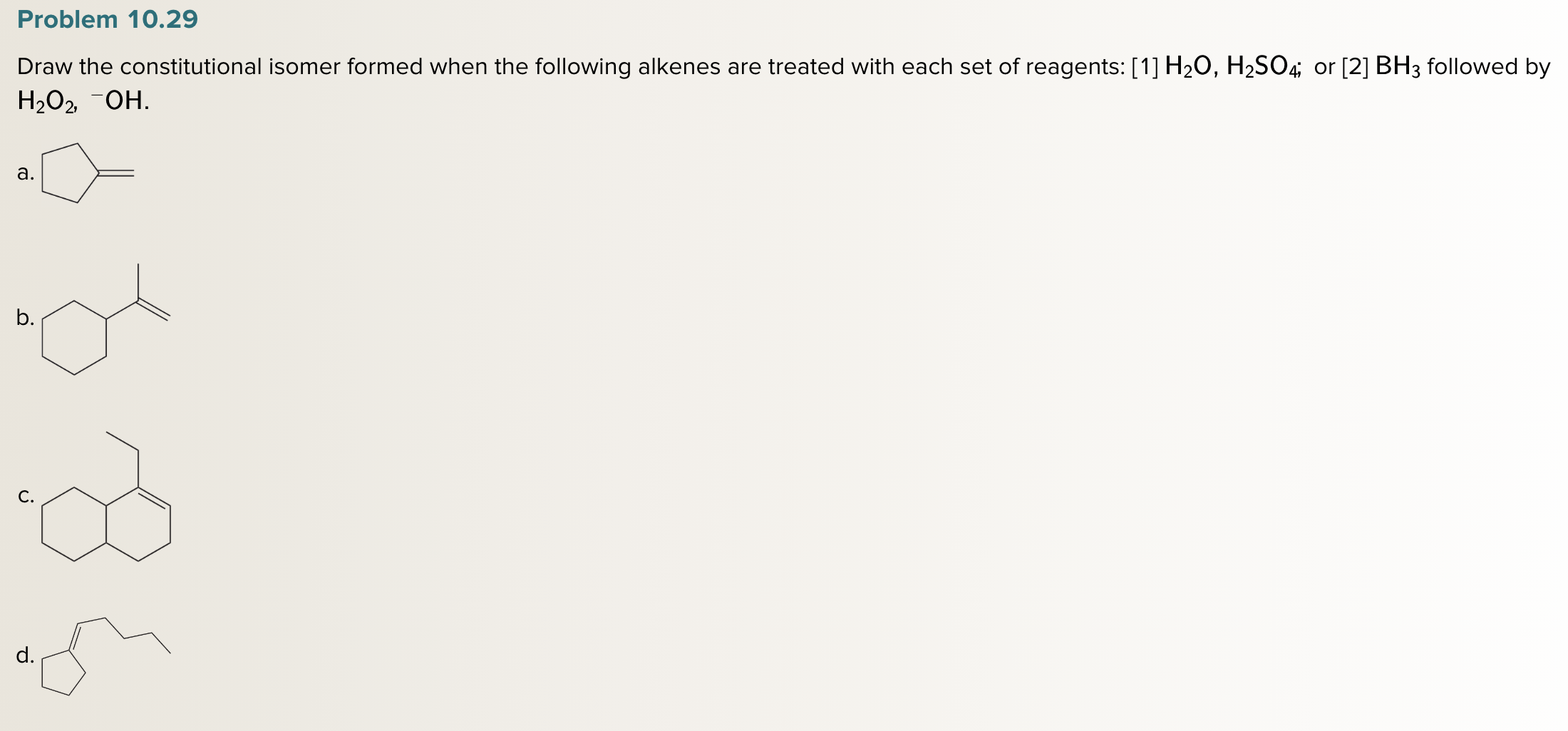 Solved Problem 10.29Draw the constitutional isomer formed | Chegg.com
