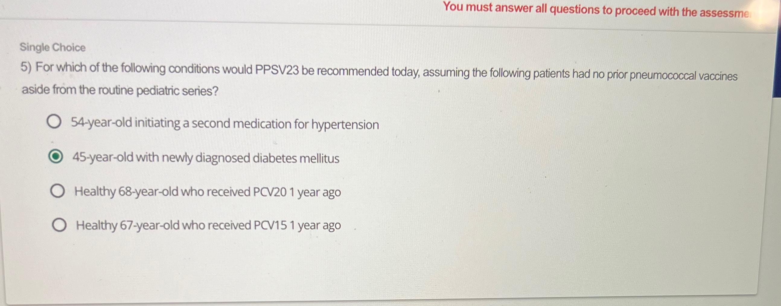 Solved You must answer all questions to proceed with the | Chegg.com