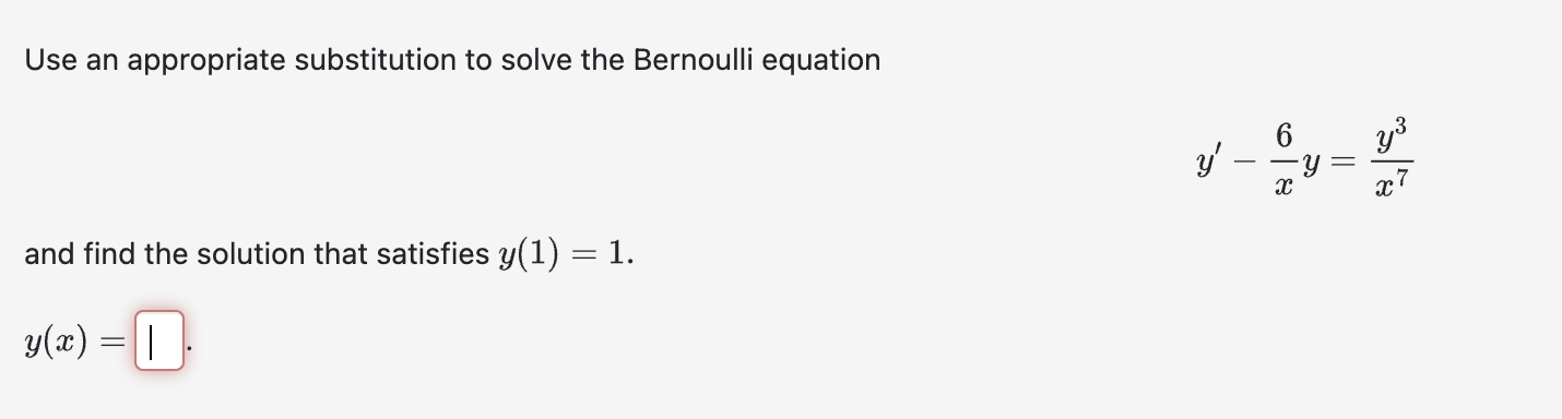 Solved Use an ﻿appropriate substitution to ﻿solve the | Chegg.com