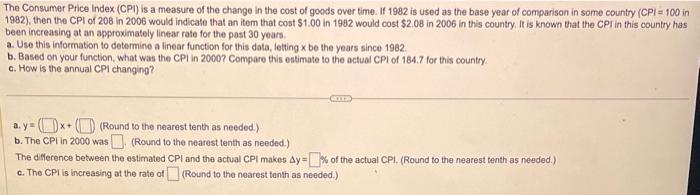Solved The Consumer Price Index (CPI) is a measure of the | Chegg.com
