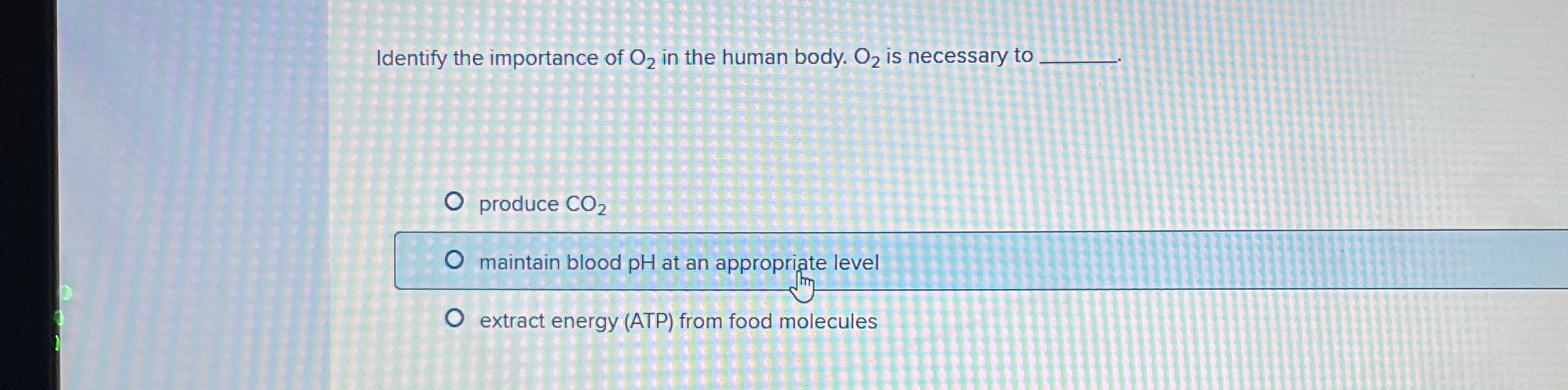 Solved Identify the importance of O2 ﻿in the human body. O2 | Chegg.com