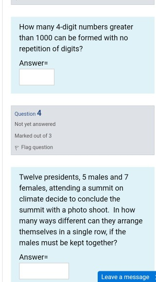 Solved How many 4-digit numbers greater than 1000 can be | Chegg.com