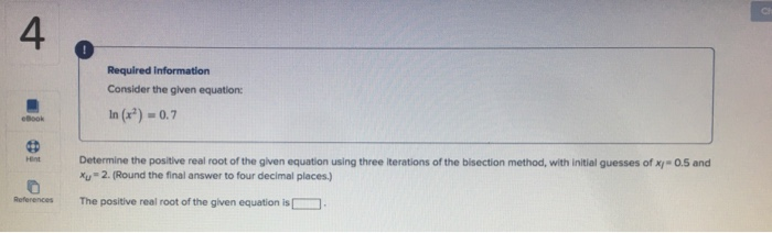 Solved + Required information Consider the given equation: | Chegg.com