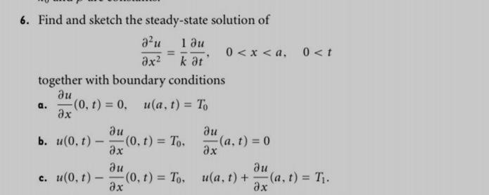 Solved 6. Find and sketch the steady-state solution of | Chegg.com
