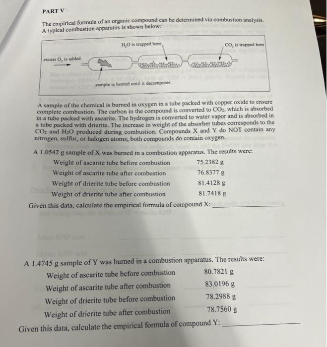 PART III Use the mel-temp apparatus for melting point | Chegg.com