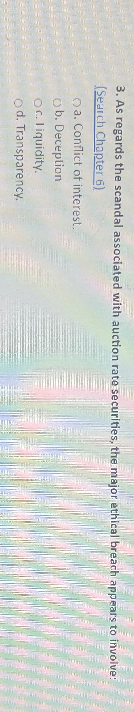 Solved As regards the scandal associated with auction rate | Chegg.com