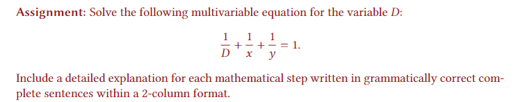 Solved Assignment: Solve the following multivariable | Chegg.com