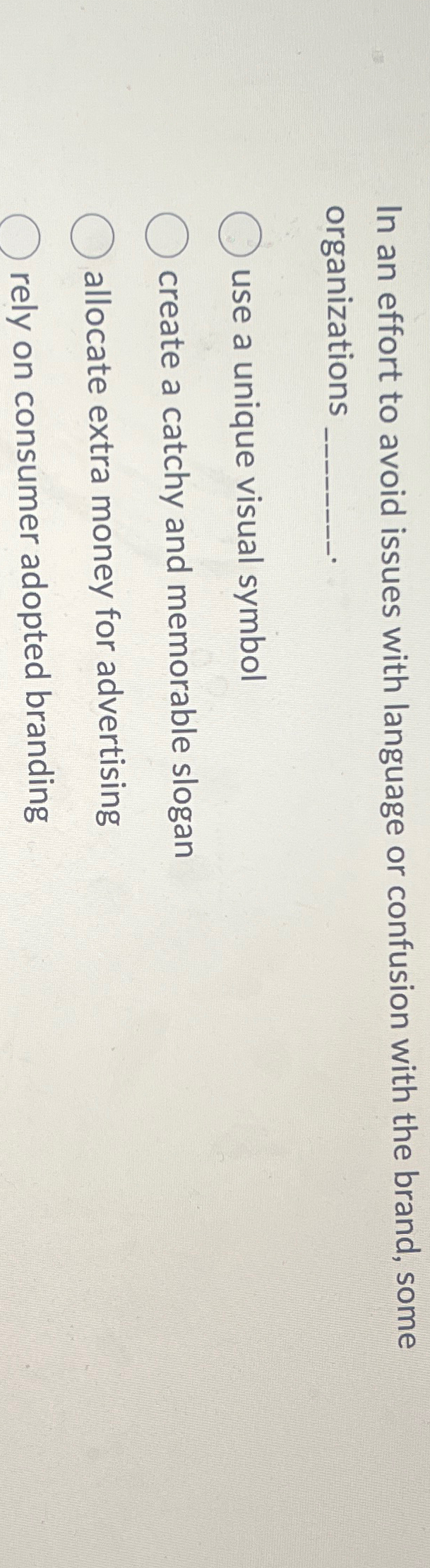 Solved In an effort to avoid issues with language or | Chegg.com