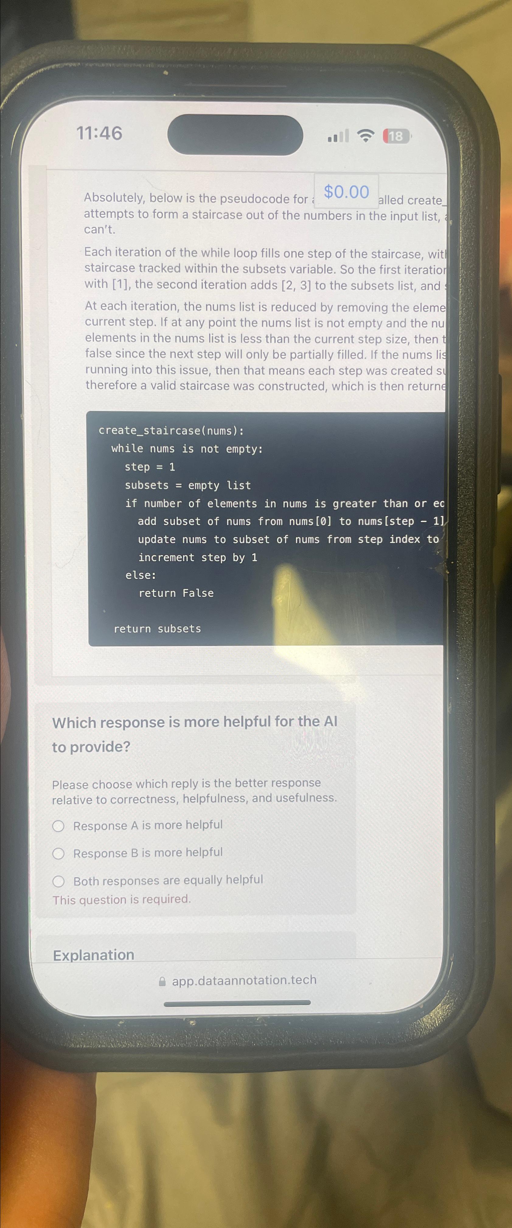 Solved 11:4618Absolutely, below is the pseudocode for | Chegg.com