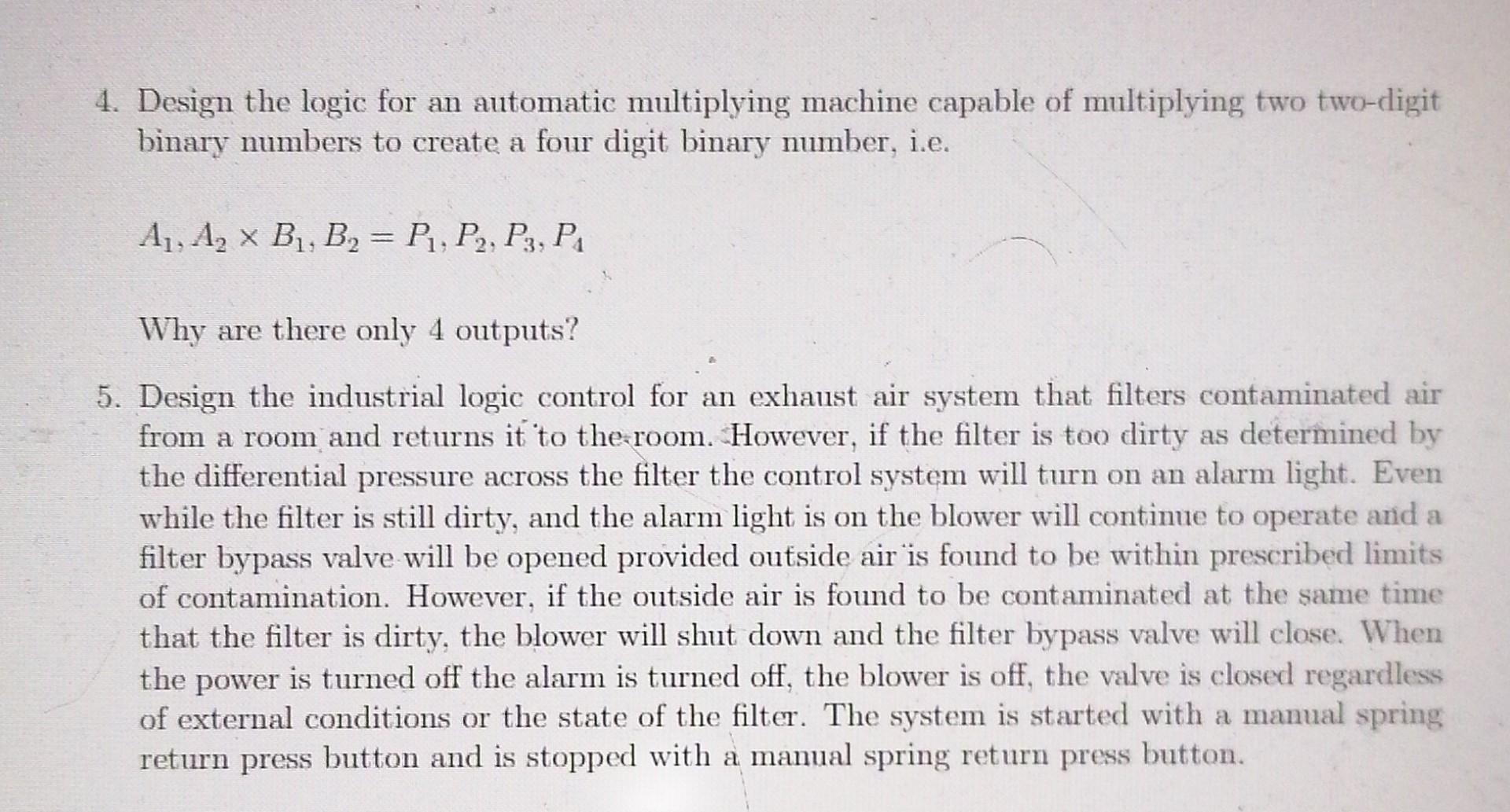 Solved 4. Design the logic for an automatic multiplying | Chegg.com Solved 4. Design the logic for an automatic multiplying | Chegg.com