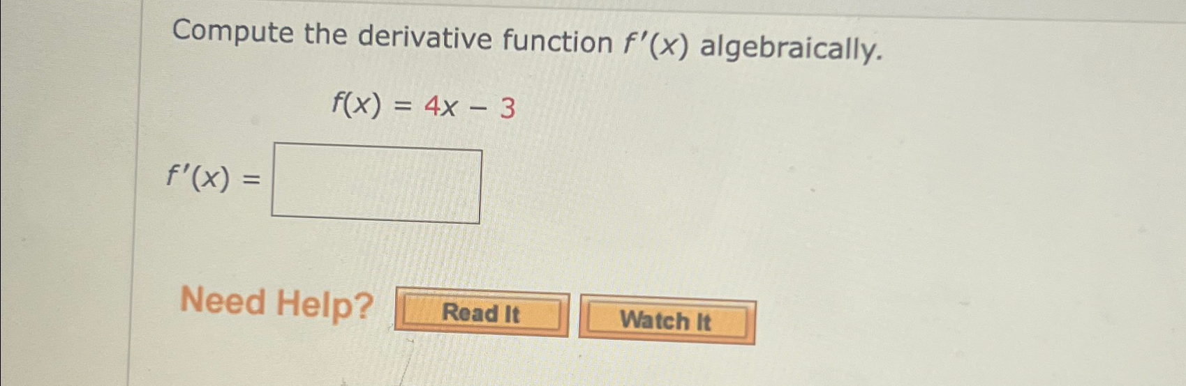 Solved Compute the derivative function f'(x) | Chegg.com