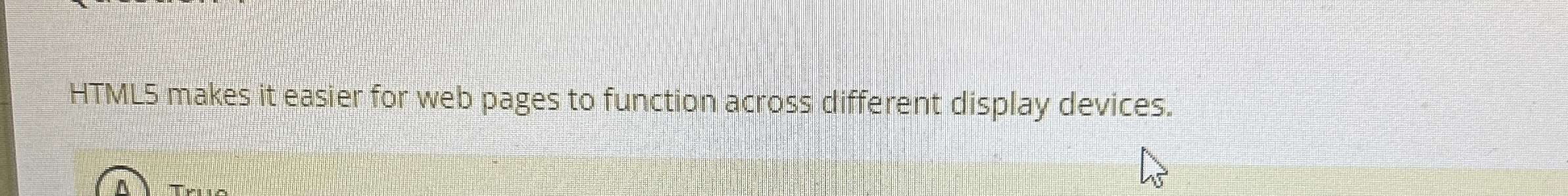 Solved HTML5 ﻿makes it easier for web pages to function | Chegg.com
