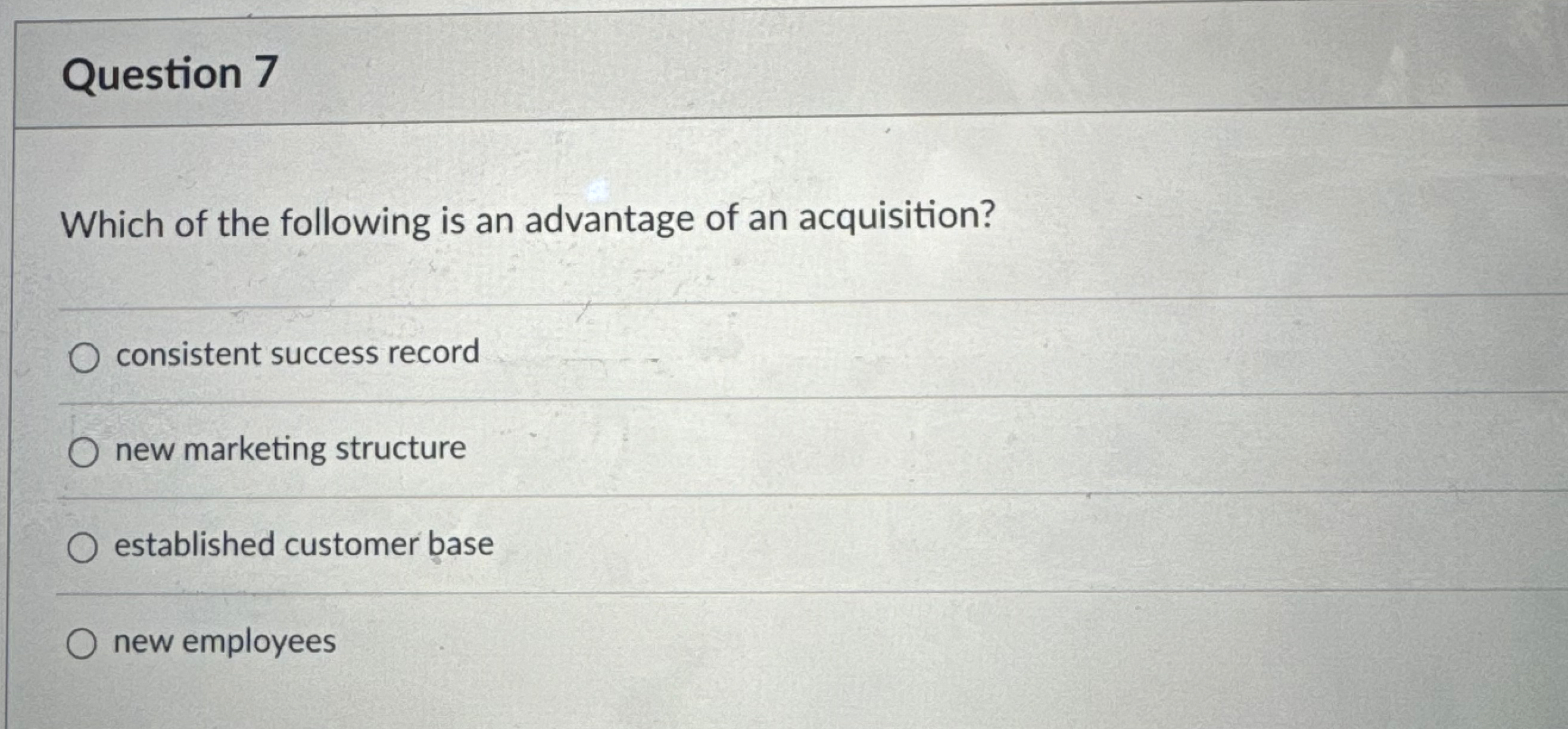 Solved Question 7Which of the following is an advantage of | Chegg.com