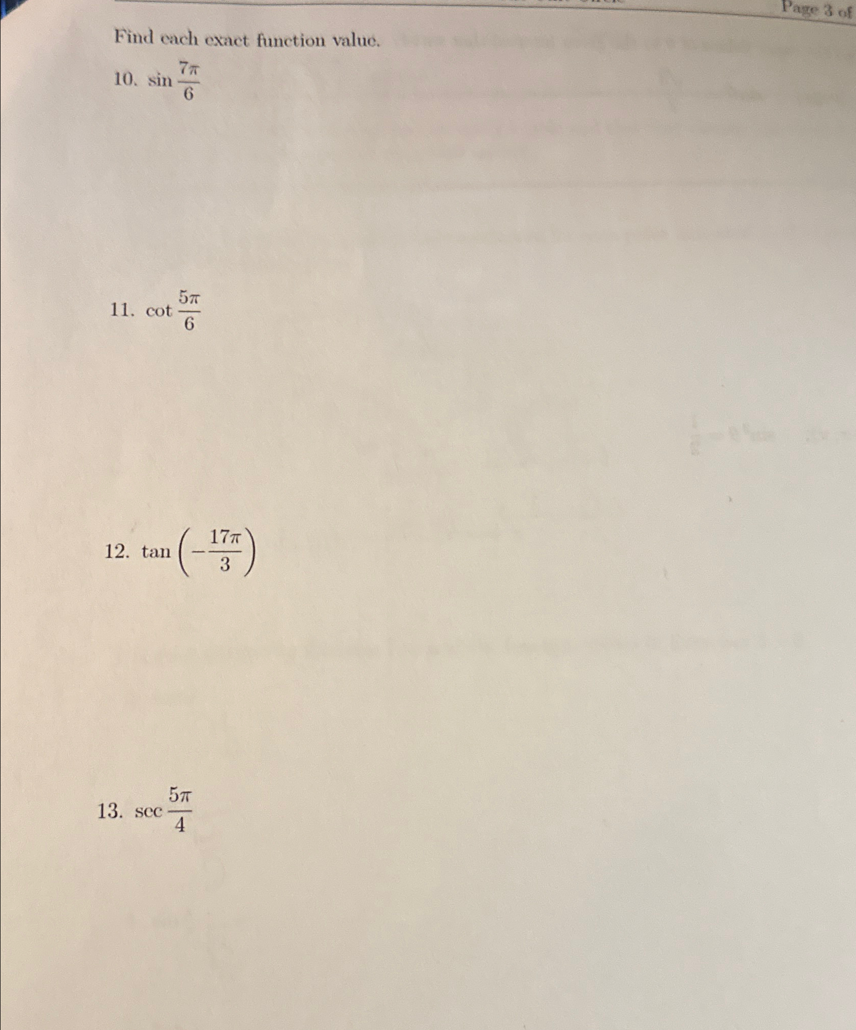Solved Page 3 ﻿ofFind each exact function | Chegg.com