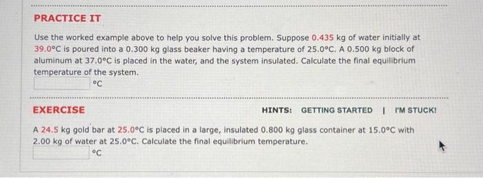 Solved GOAL Solve a calorimetry problem involving three | Chegg.com