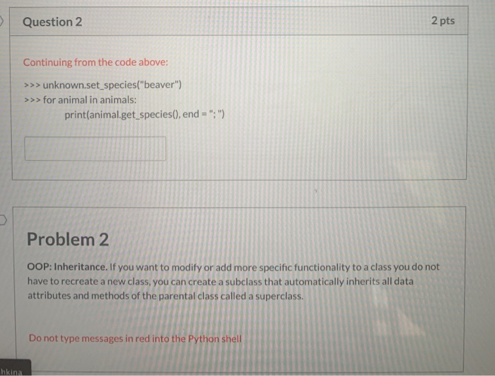 Solved Problem 1 OOP: Classes and data encapsulation. | Chegg.com