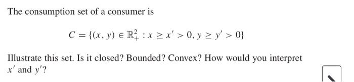 Solved The consumption set of a consumer is | Chegg.com