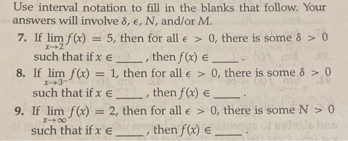 Solved Use interval notation to fill in the blanks that | Chegg.com