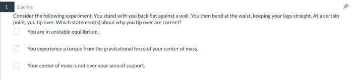 Solved Consider the following experiment. You stand with you | Chegg.com