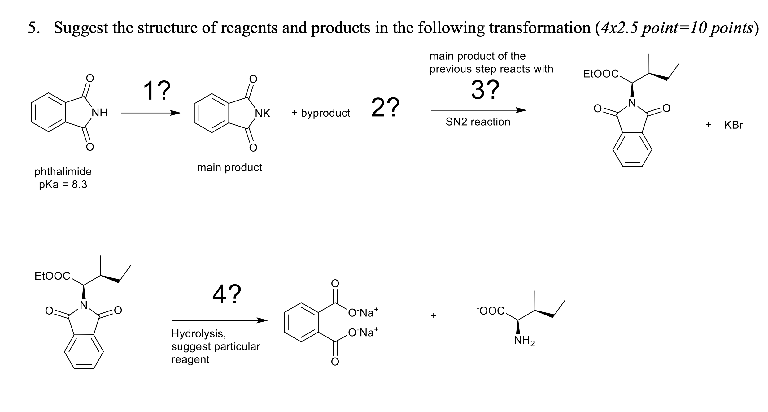 Solved Suggest the structure of reagents and products in the | Chegg.com