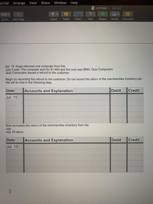 Solved Zoom Add Page Insert Table Chart Text Shape Media | Chegg.com