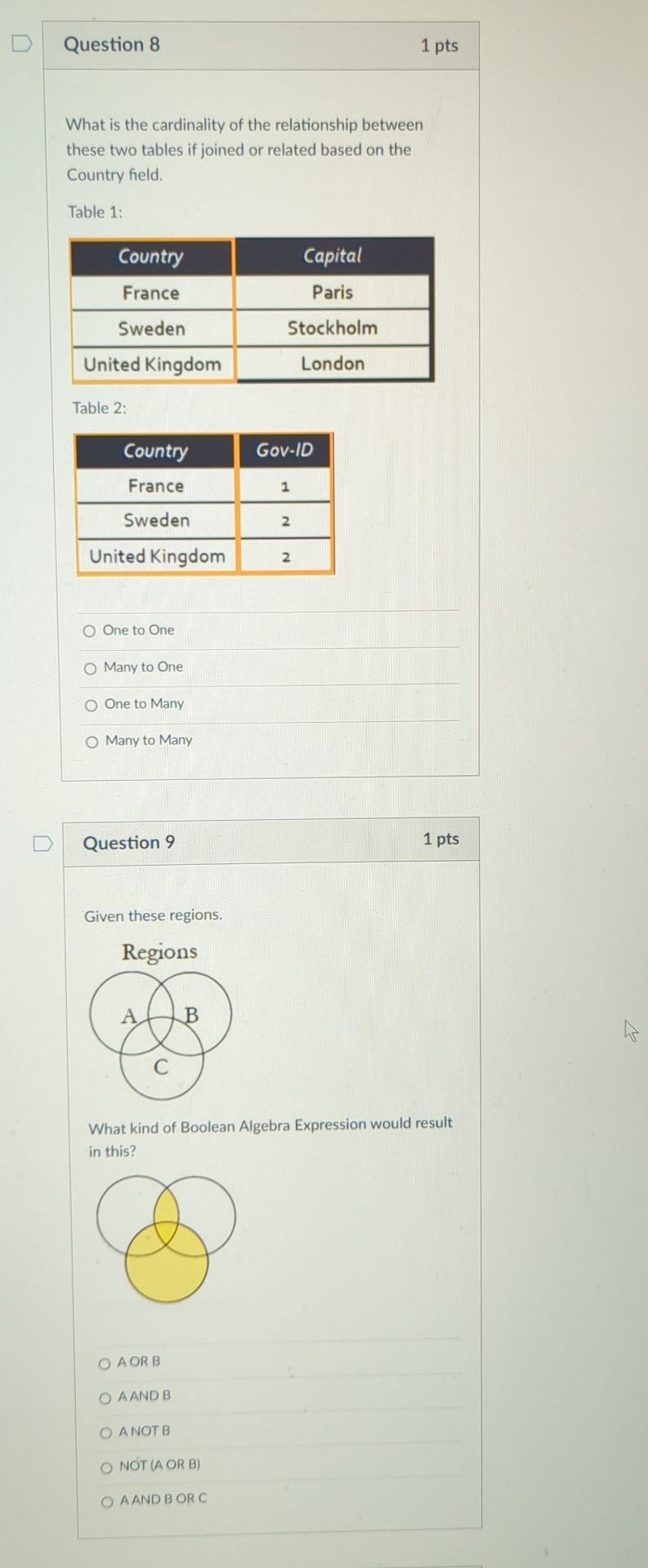 Solved What Is The Cardinality Of The Relationship Between