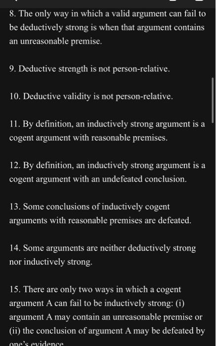 Solved 8. The only way in which a valid argument can fail to | Chegg.com