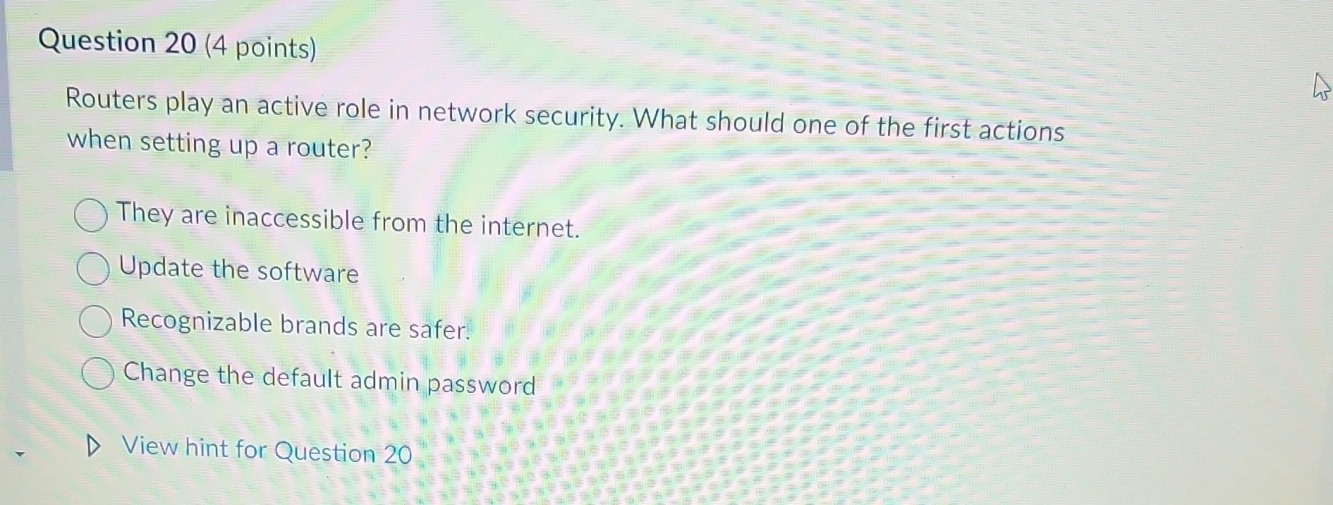 Solved Firewalls have limitations. Which of the following is | Chegg.com