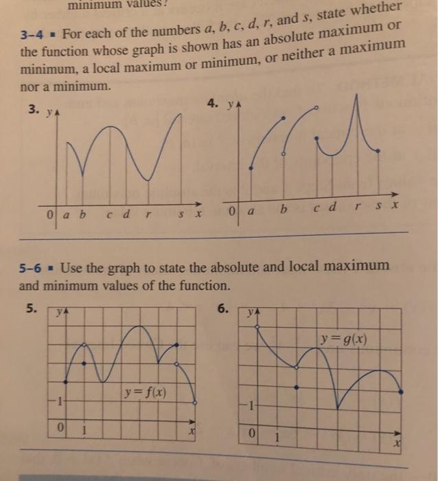 Solved minimum values! 3-4 . For each of the numbers a, b, | Chegg.com