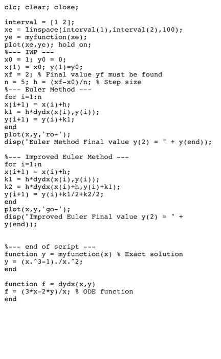 Solved 1. Given the Initial Value Problem (IVP): | Chegg.com