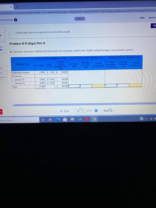 Solved blems i Saved Help Problem 8-5 (Algo) Various | Chegg.com