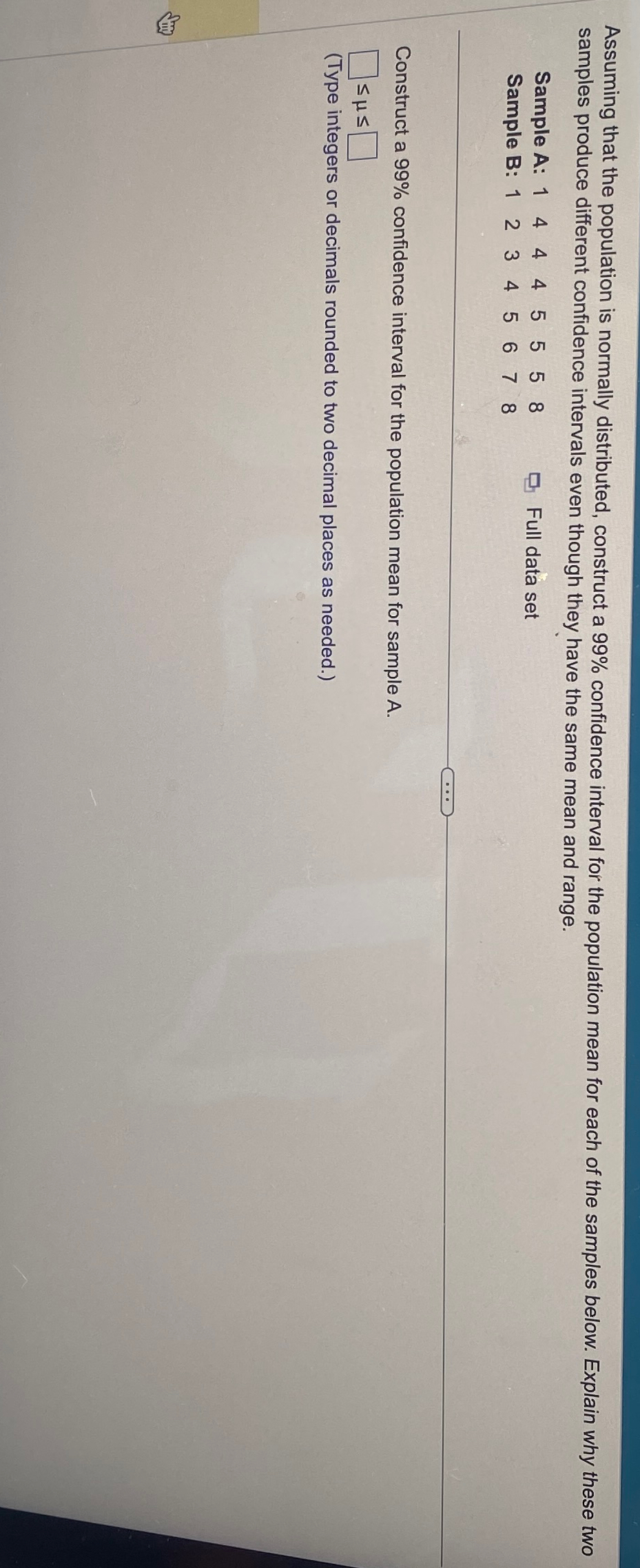 Solved Assuming that the population is normally distributed, | Chegg.com