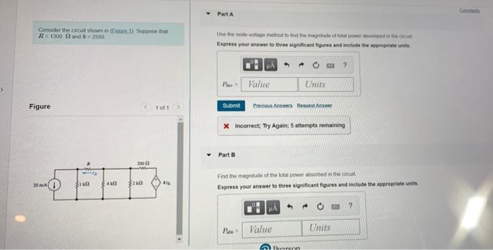 Solved Corsider the crcud shown in (Epiate 1) Suppese that | Chegg.com
