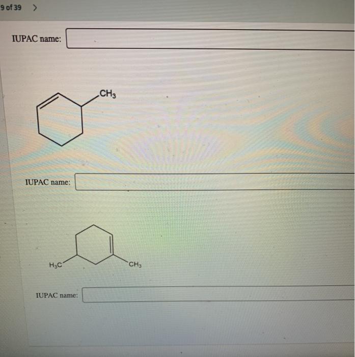 Solved NEL Name the cycloalkenes using | Chegg.com