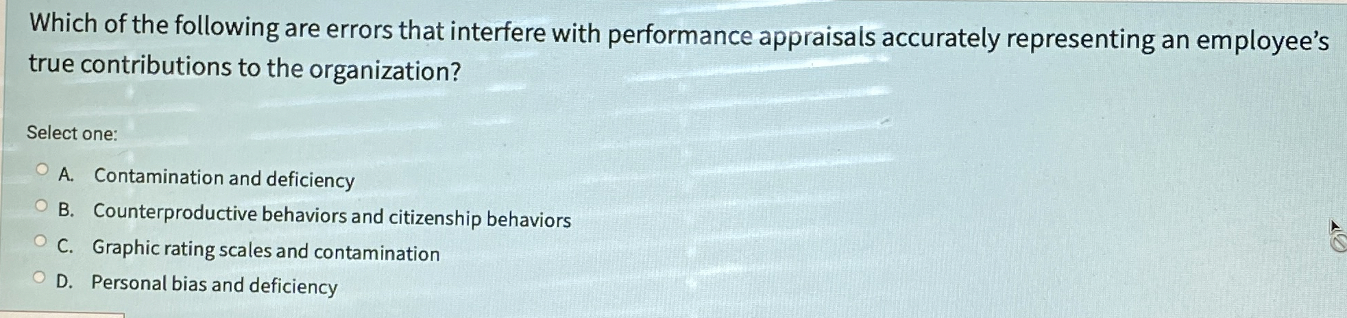 Solved Which of the following are errors that interfere with | Chegg.com
