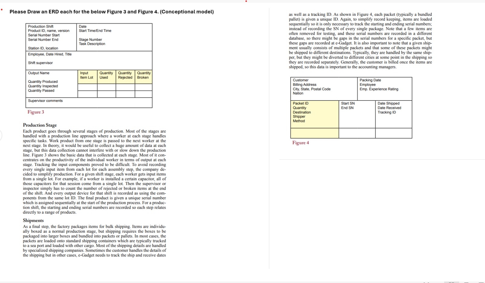 Solved please help draw erds each for the below figure 3 | Chegg.com