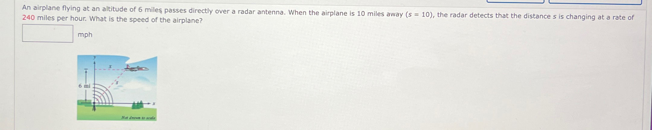 Solved 240 ﻿miles per hour. What is the speed of the | Chegg.com