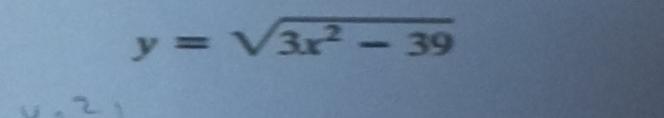Solved y=3x2-392 ﻿draw this function | Chegg.com