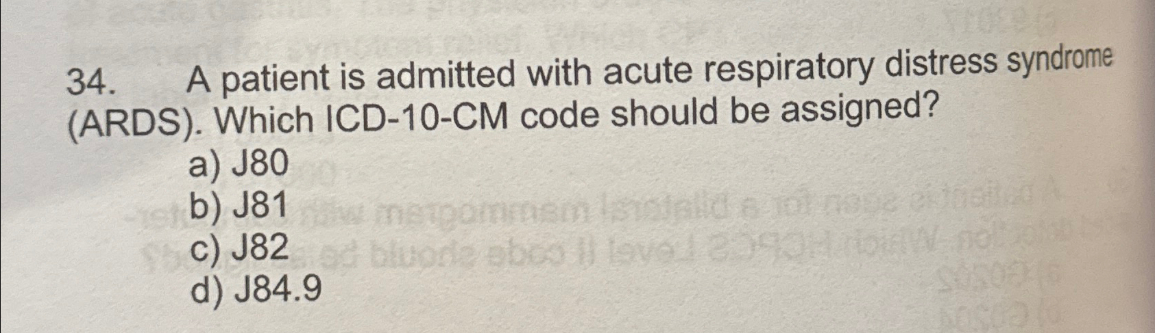 Solved A patient is admitted with acute respiratory distress | Chegg.com