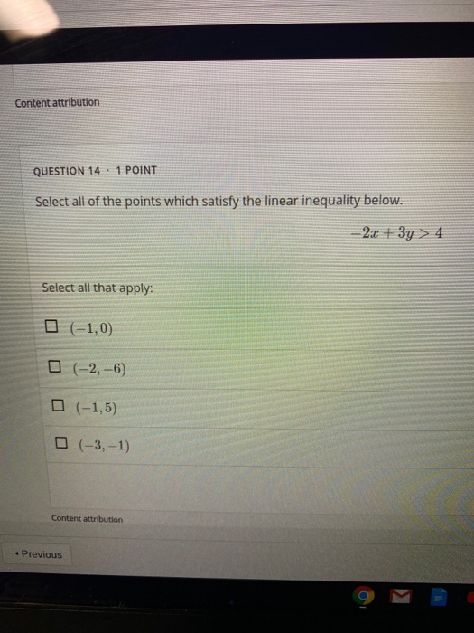 Solved Content attribution QUESTION 18 1 POINT Solve using | Chegg.com