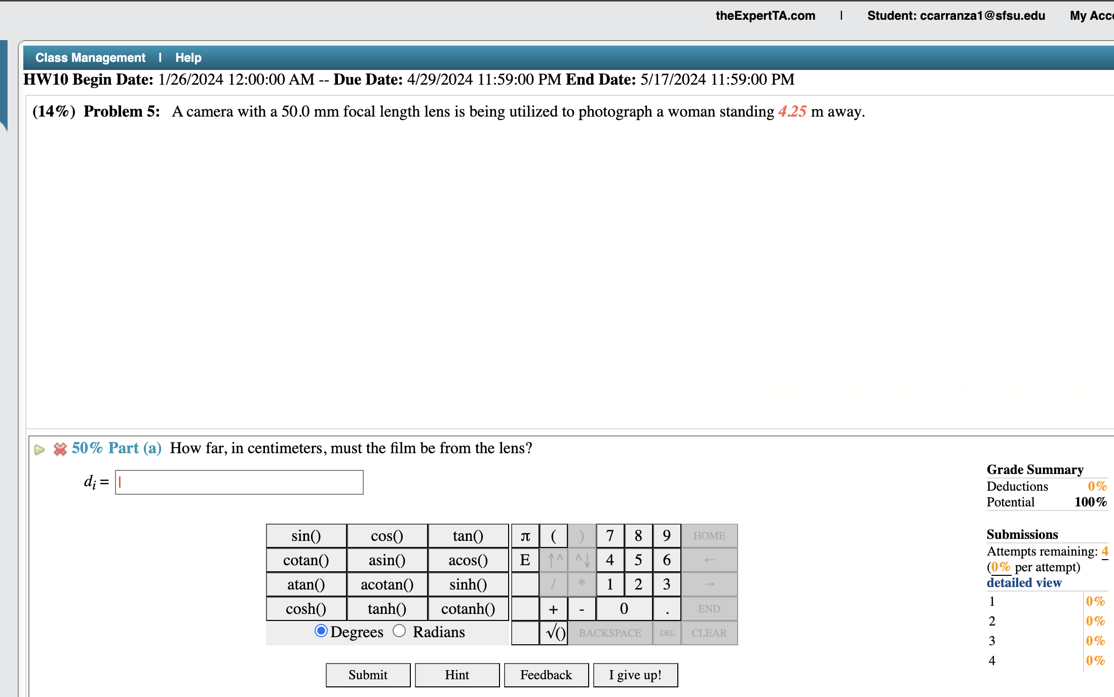 Solved HW10 ﻿Begin Date: 1/26/2024 12:00:00 ﻿AM -- ﻿Due | Chegg.com