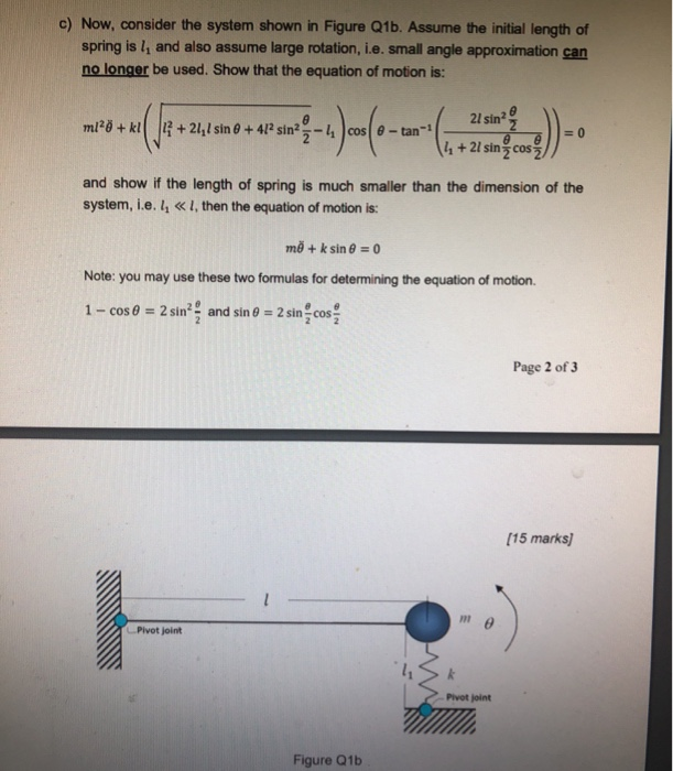 Solved c) Now, consider the system shown in Figure Q1b. | Chegg.com