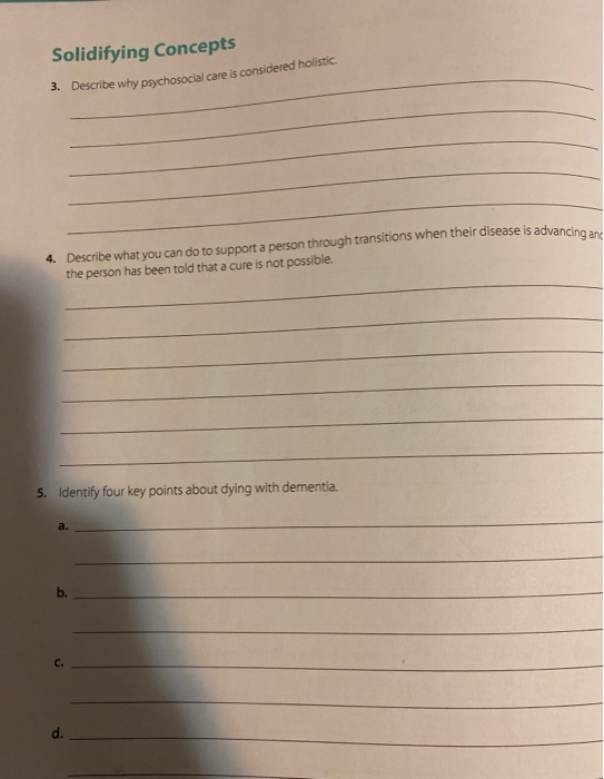 Solved Solidifying Concepts 3. Describe why psychosocial | Chegg.com