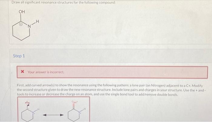 Solved Draw All Significant Resonance Structures For The