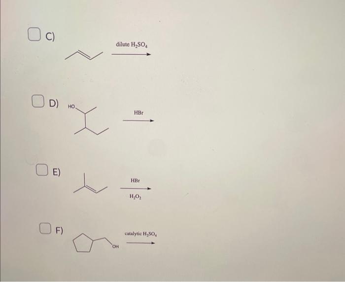 Solved Which of the following reaction mechanisms involve | Chegg.com