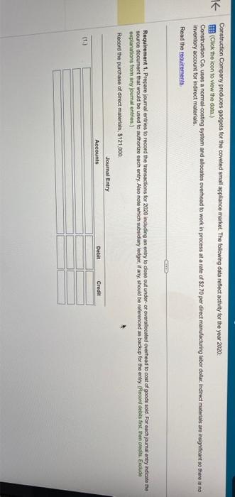 Solved dowing data refect activity for the year 2020 - is at | Chegg.com