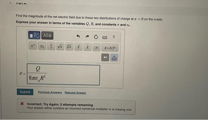 Solved Positive charge Q is distributed uniformly over each | Chegg.com